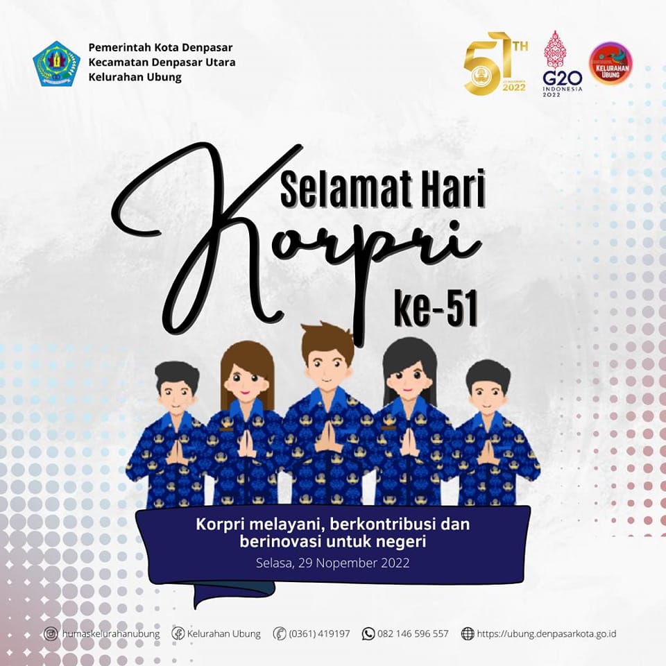 Selamat HUT Ke-51 KORPRI - ubung.denpasarkota.go.id